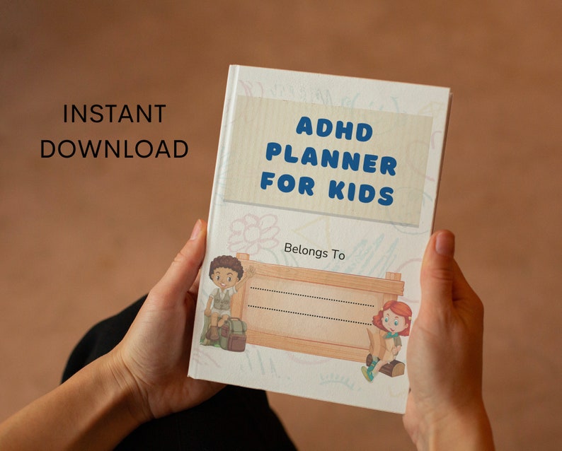 ADHD Planner for Kids, Printable Journal and Checklist (digital ...