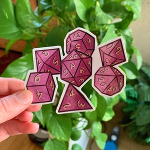 Dnd Dice Sticker - Etsy
