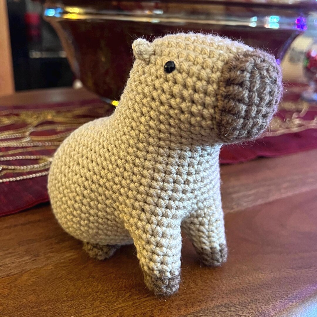 Crocheted Capybara Friend - Etsy