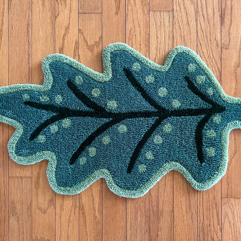 Leaf Rug - Etsy