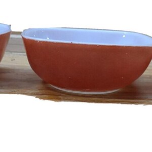 Pyrex Red Square Ovenware 410-12 Oz Dessert Bowls Set of 3 Hostess ...