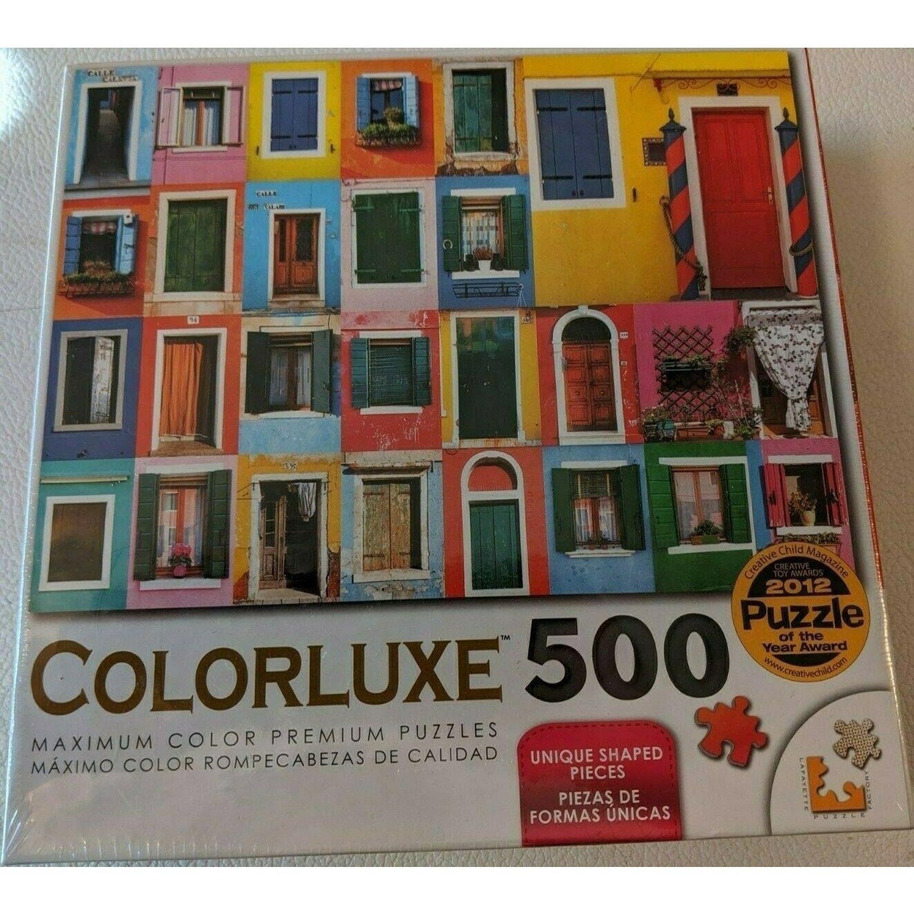Colorluxe 500 Piece Puzzle - Colorful Doors Unique Shaped Pieces - Etsy