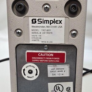 Simplex 1307-9001 Time Stamp Recorder Clock With Key Tested - Etsy