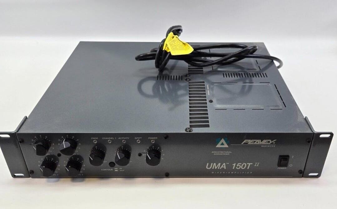 Peavey Uma 150T II Mixer/amplifier Four Mic/line Inputs Xlr/dual RCA 600ohm Amp - Etsy