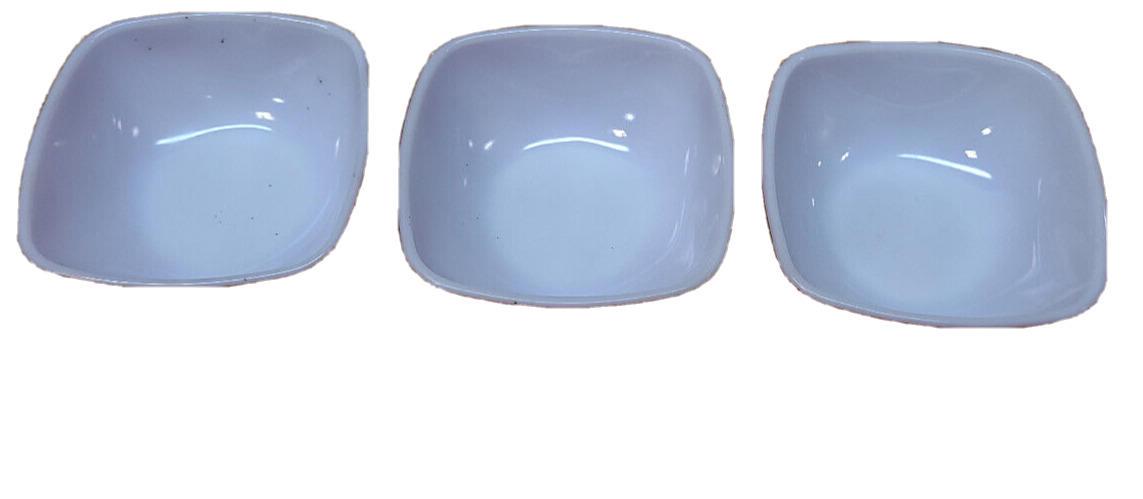 Pyrex Red Square Ovenware 410-12 Oz Dessert Bowls Set of 3 Hostess ...