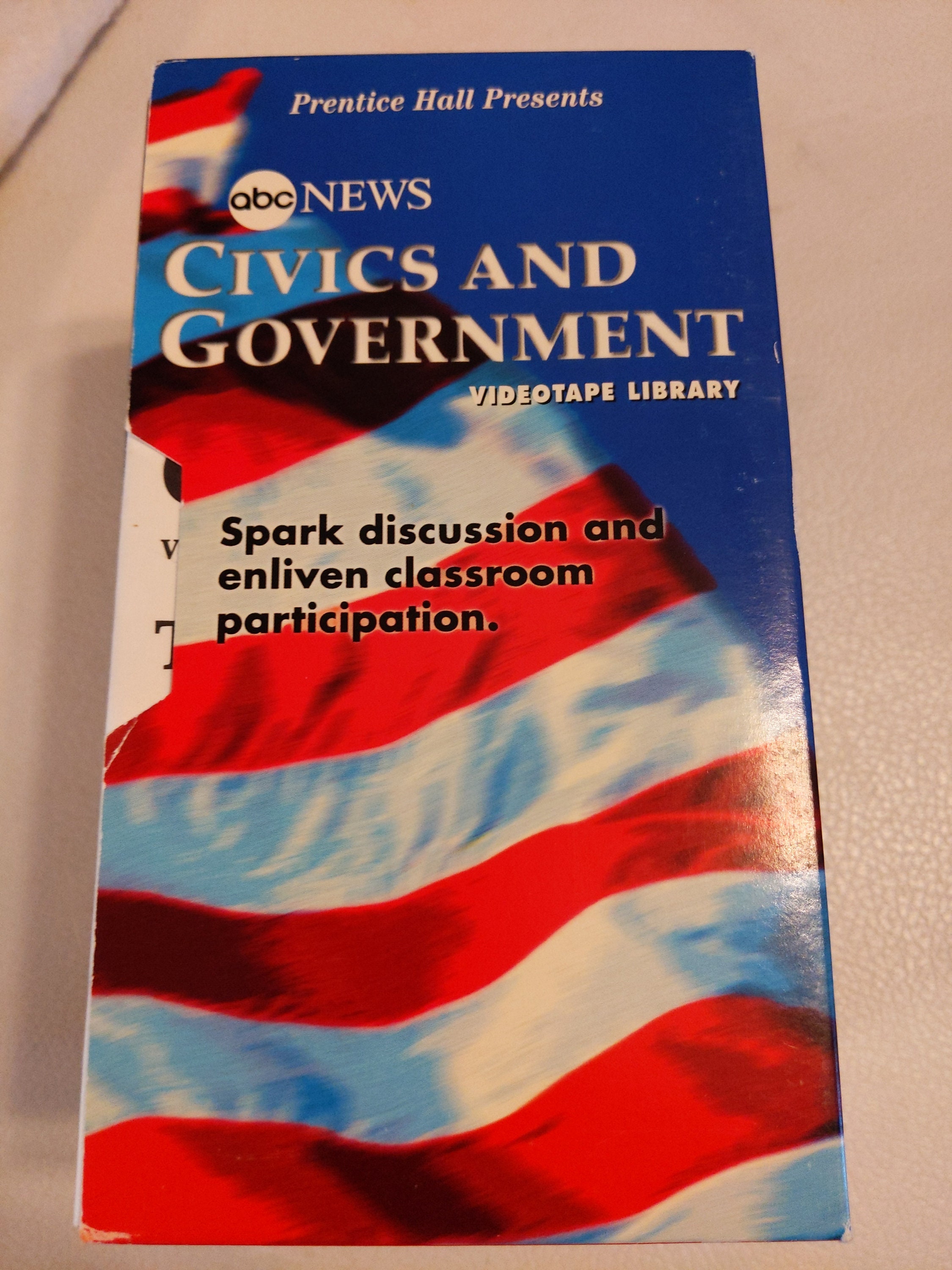 ABC NEWS 4 VHS Tapes Civics and Government Prentice Hall W/teachers ...