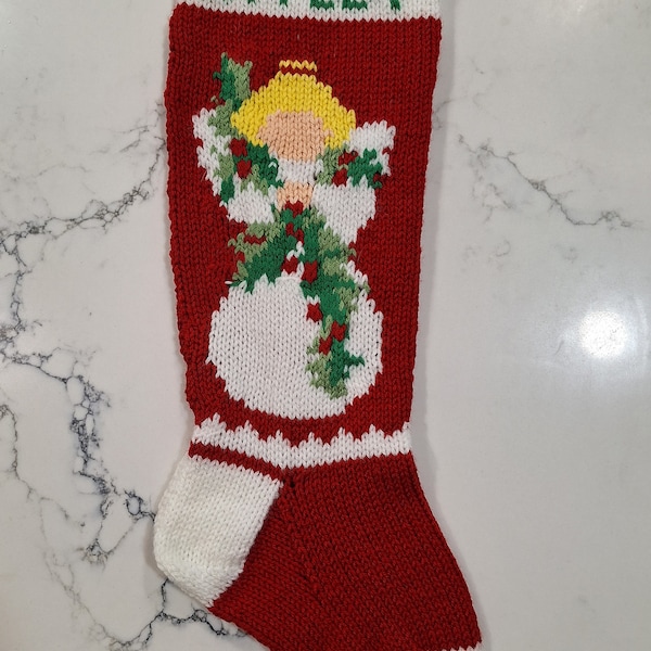 Handmade Knit Christmas Stocking Personalized - Etsy UK