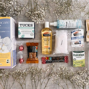Essential Postpartum Care Package, Baby Shower Gift, New Mom Gift Box ...