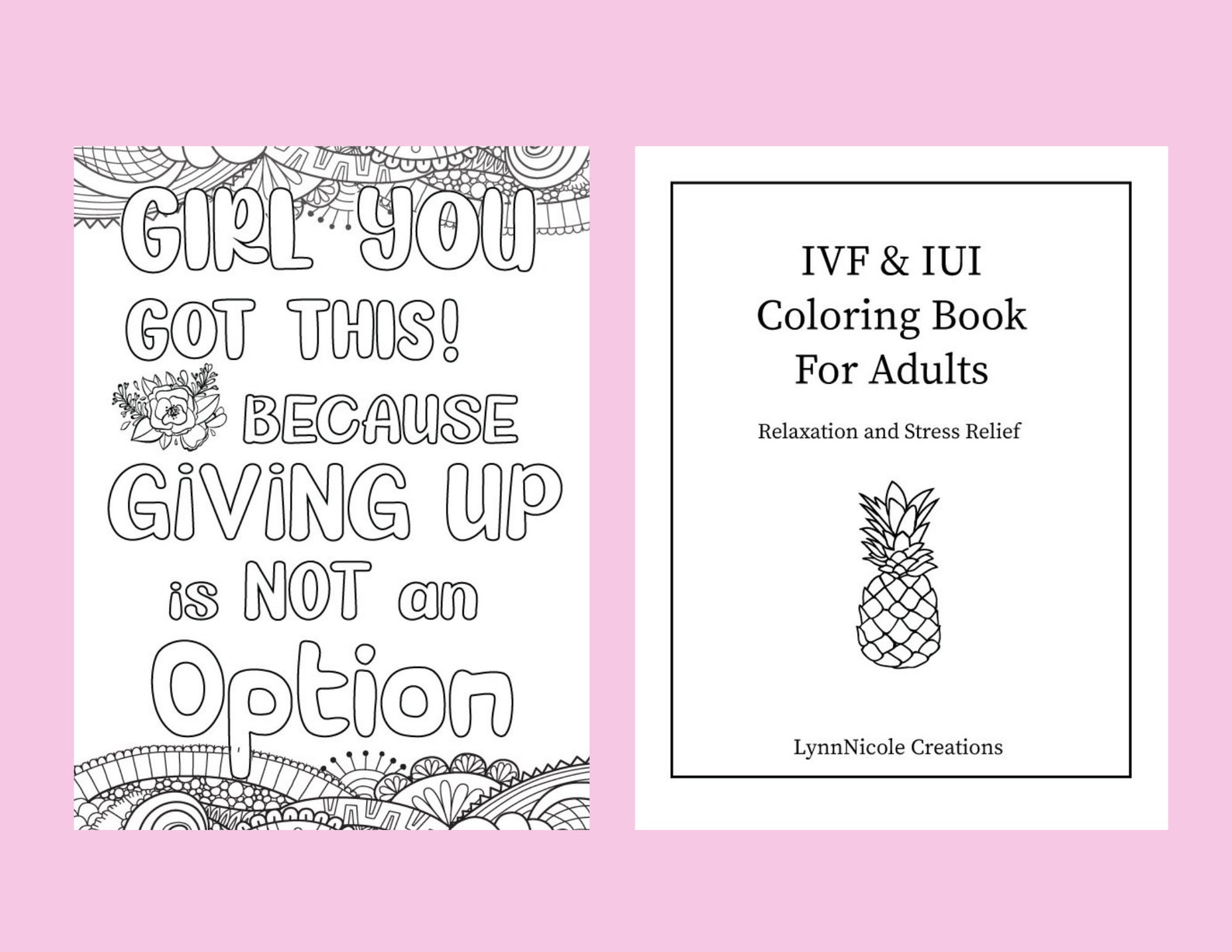 Printable IVF Coloring Pages, Fertility Coloring Book, Pregnancy ...