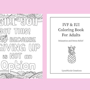 Printable IVF Coloring Pages, Fertility Coloring Book, Pregnancy ...
