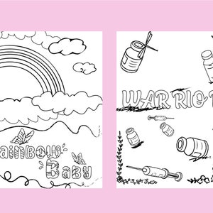 Printable IVF Coloring Pages, Fertility Coloring Book, Pregnancy ...