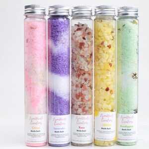 Large Botanical Bath Salt Tubes| Bath Soak - Etsy