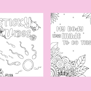 Printable IVF Coloring Pages, Fertility Coloring Book, Pregnancy ...