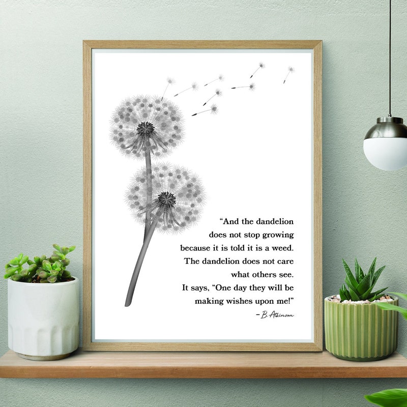 Dandelion Wall Art - Etsy