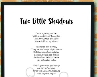 Little Shadows Poem - Etsy