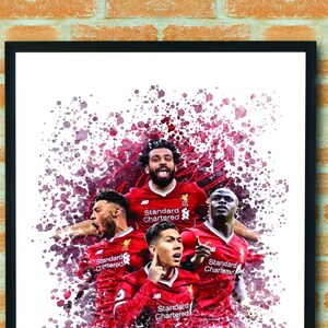 Liverpool Team DIGITAL Printable Poster Football Father's Day Team ...
