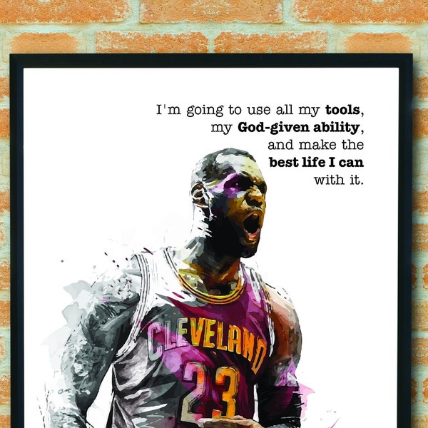 Lebron James Poster - Etsy