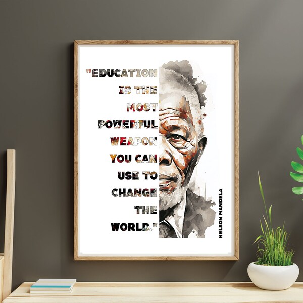 Nelson Mandela Quote - Etsy