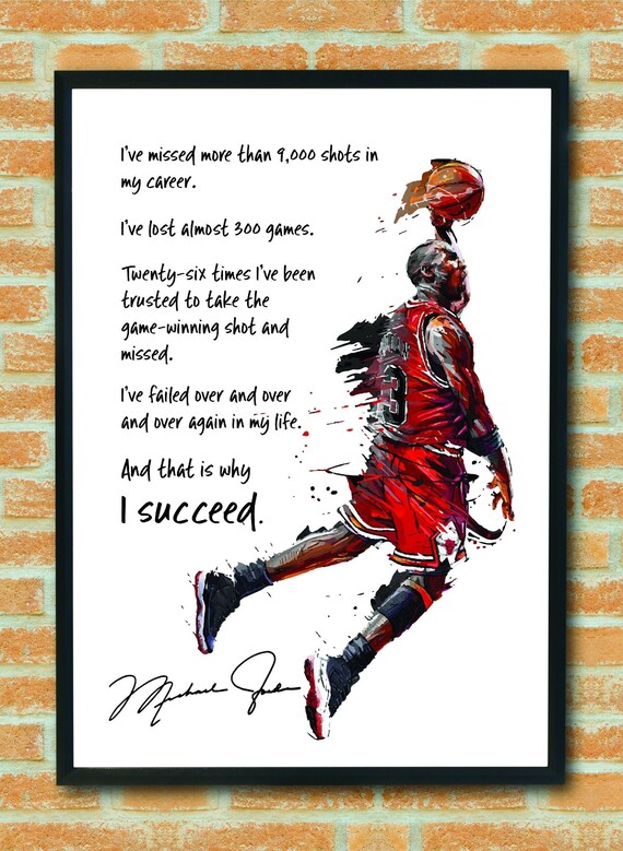Michael Jordan Poster With Quote