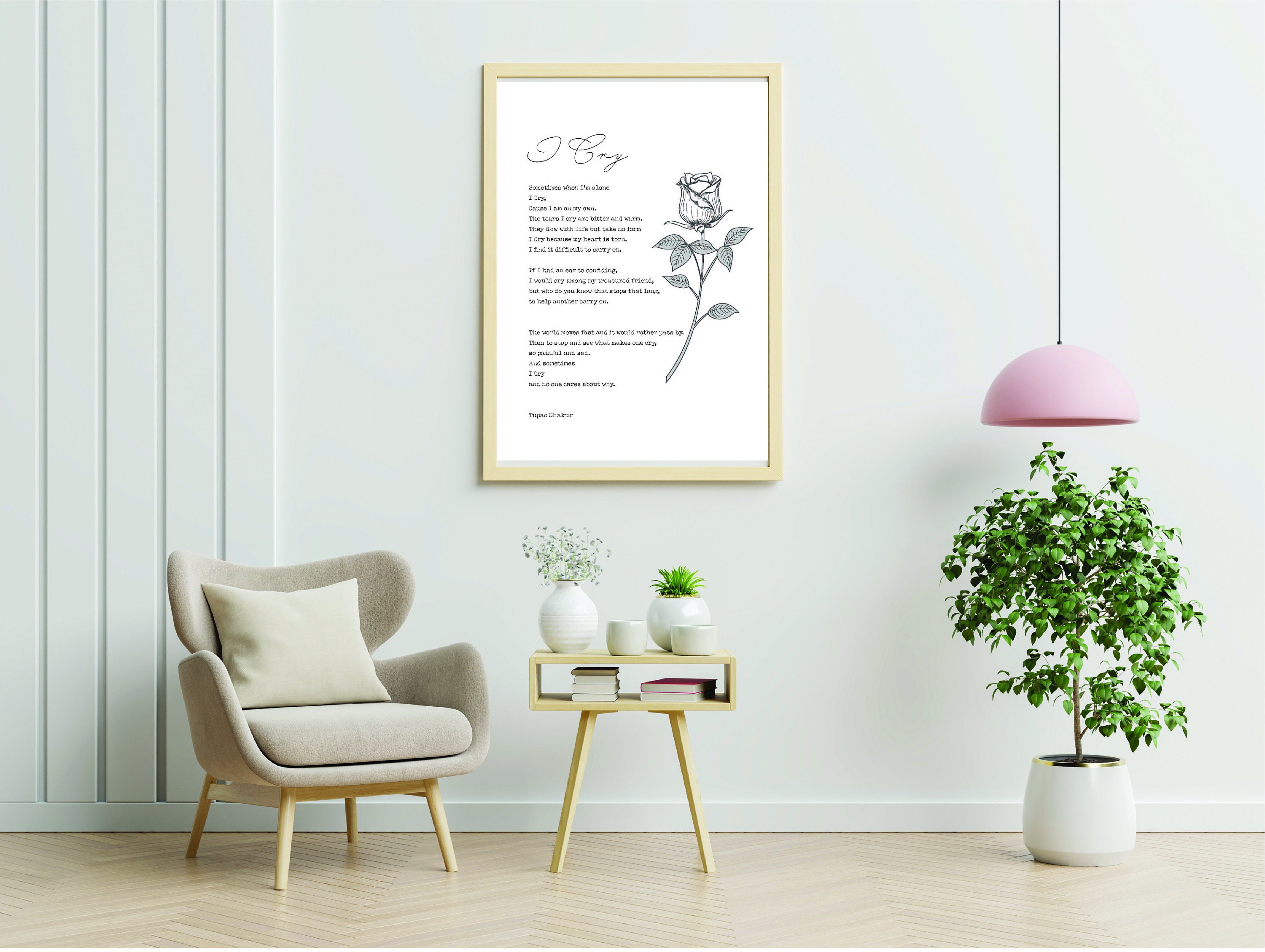 I Cry by Tupac Shakur Emotional Poem Poetry Tupac - Etsy