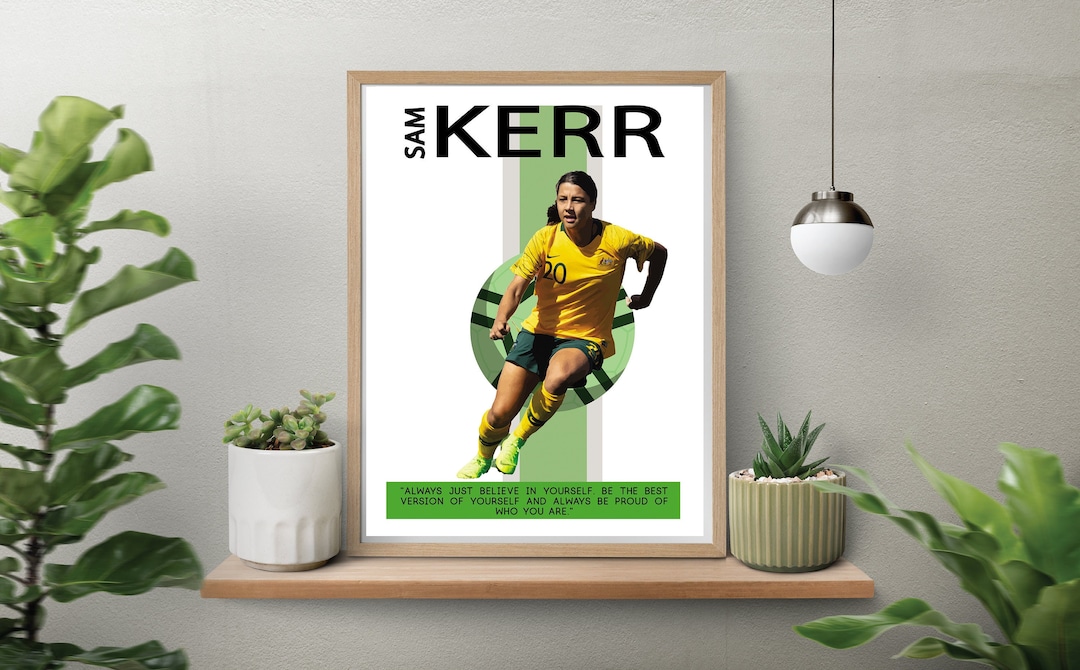 Sam Kerr Soccer Player Affiche imprimable citation de - Etsy France