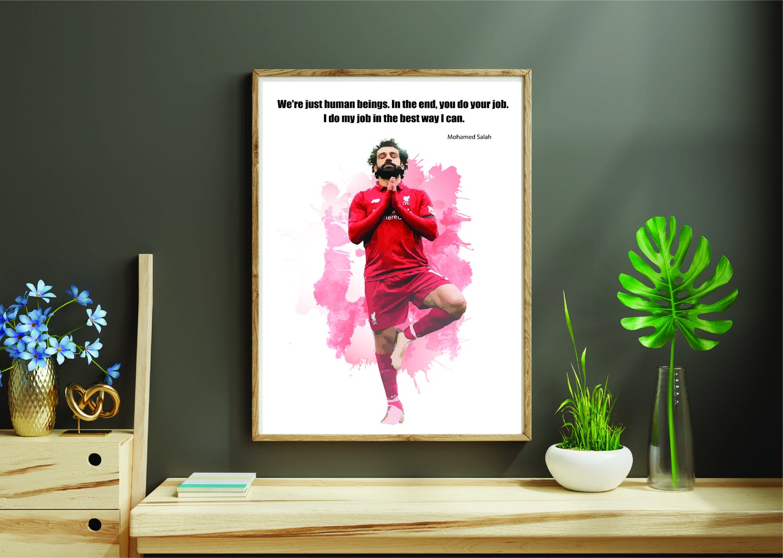 Mohamed Salah Soccer Football Printable Poster - Etsy
