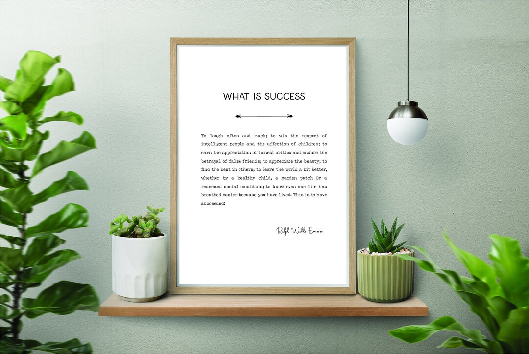 Success Poem by Ralph Waldo Emerson, What is Success Laugh Often and ...