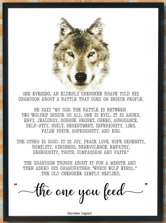 Two Wolves Poem