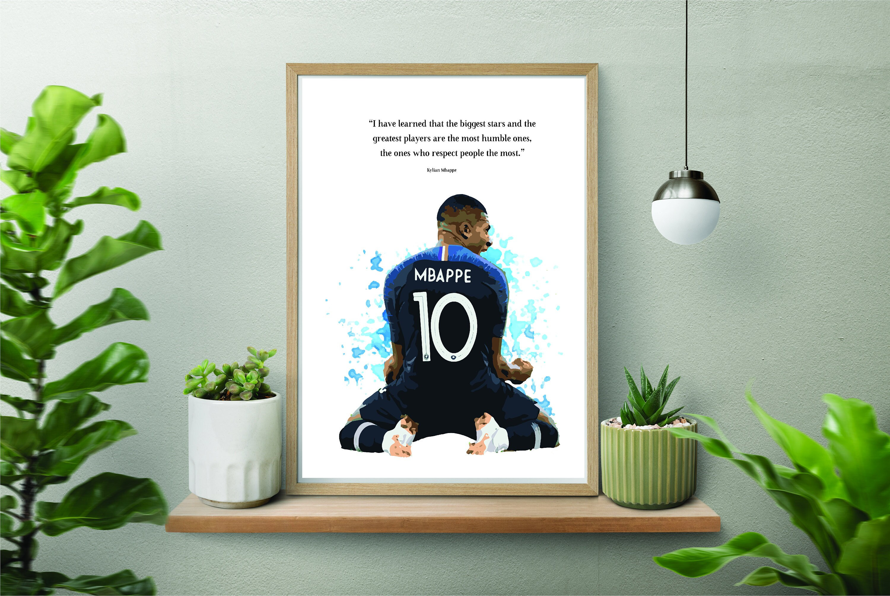 Póster Kylian Mbappé Fútbolista, Mbappe Fan, Mbappé PSG, Póster de ...