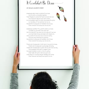 It Couldn't Be Done Edgar Albert Guest Poetry Poster Print Motivational ...