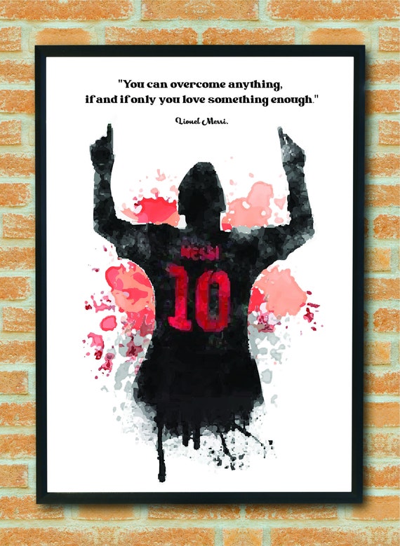 Lionel Messi Soccer Printable Poster Motivational Quote - Etsy Australia