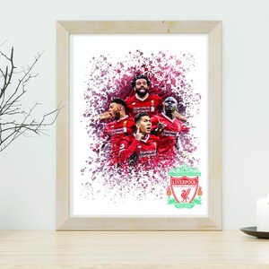 Liverpool Team DIGITAL Printable Poster Football Father's Day Team ...