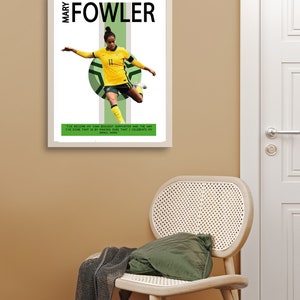 Mary Fowler Soccer Player, Printable Poster, Motivational Quote, Soccer ...