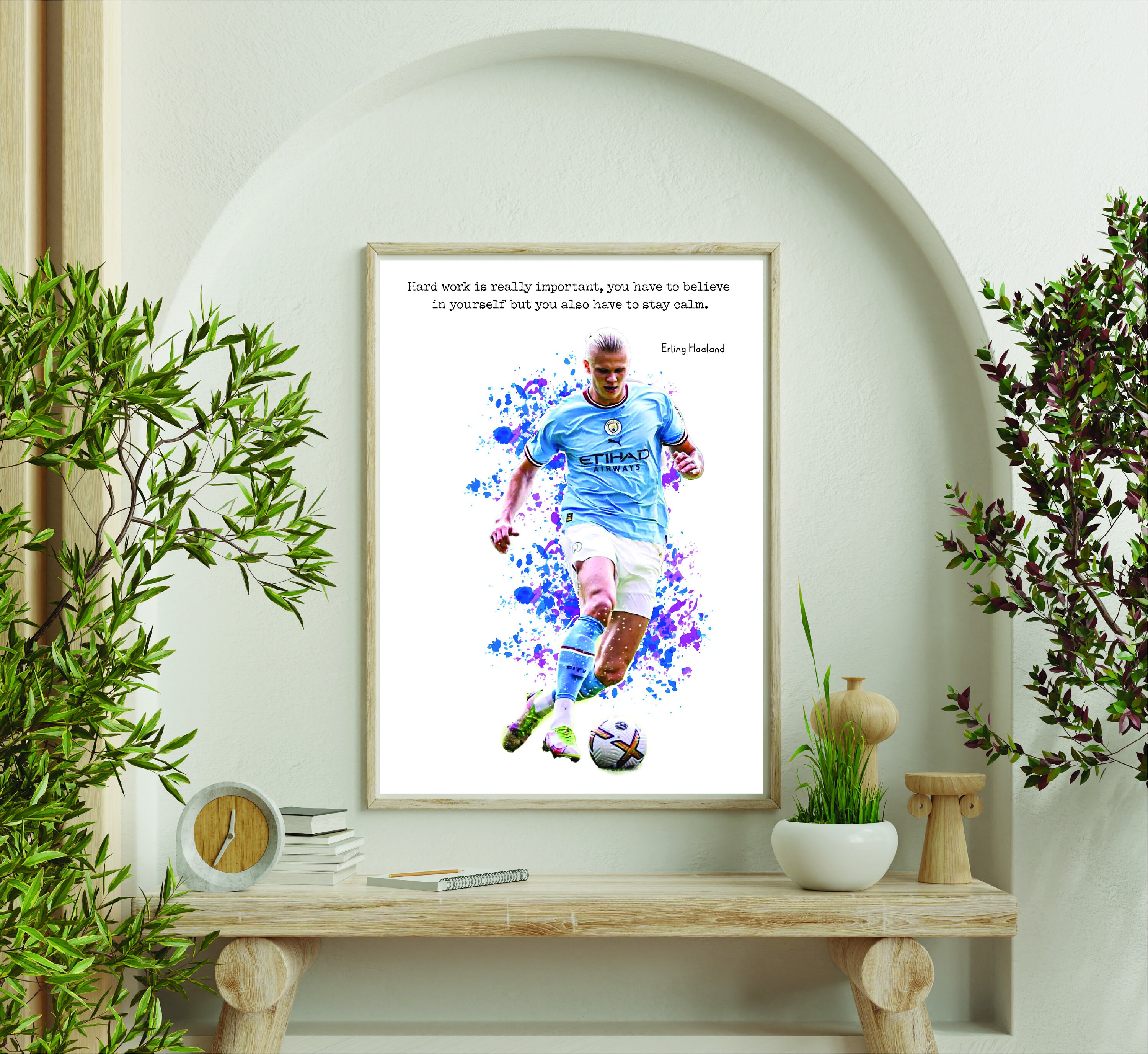 Erling Haaland Soccer Football Printable Poster - Etsy Australia