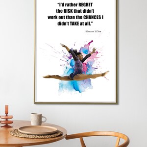 Simone Biles Poster Simone Biles Gymnast Quote Printable Quote ...