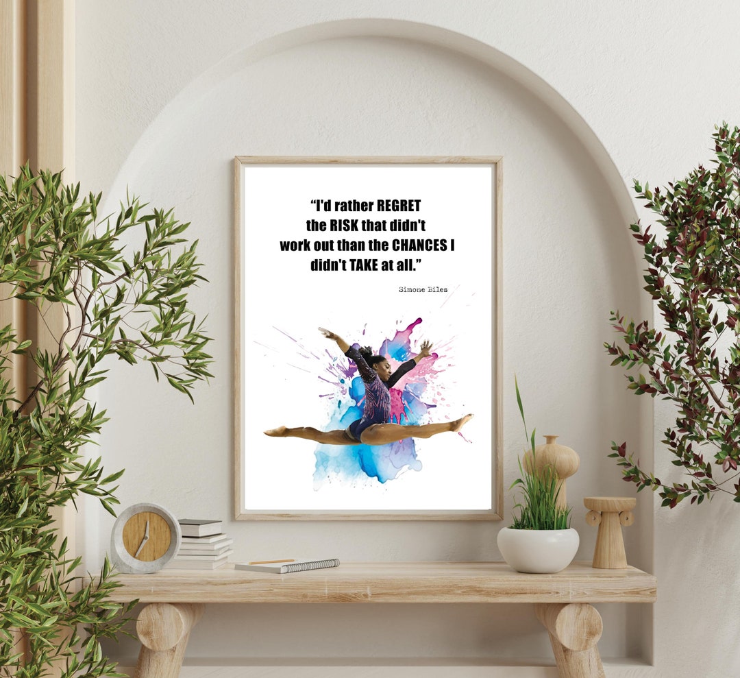 Simone Biles Poster Simone Biles Gymnast Quote Printable Quote ...