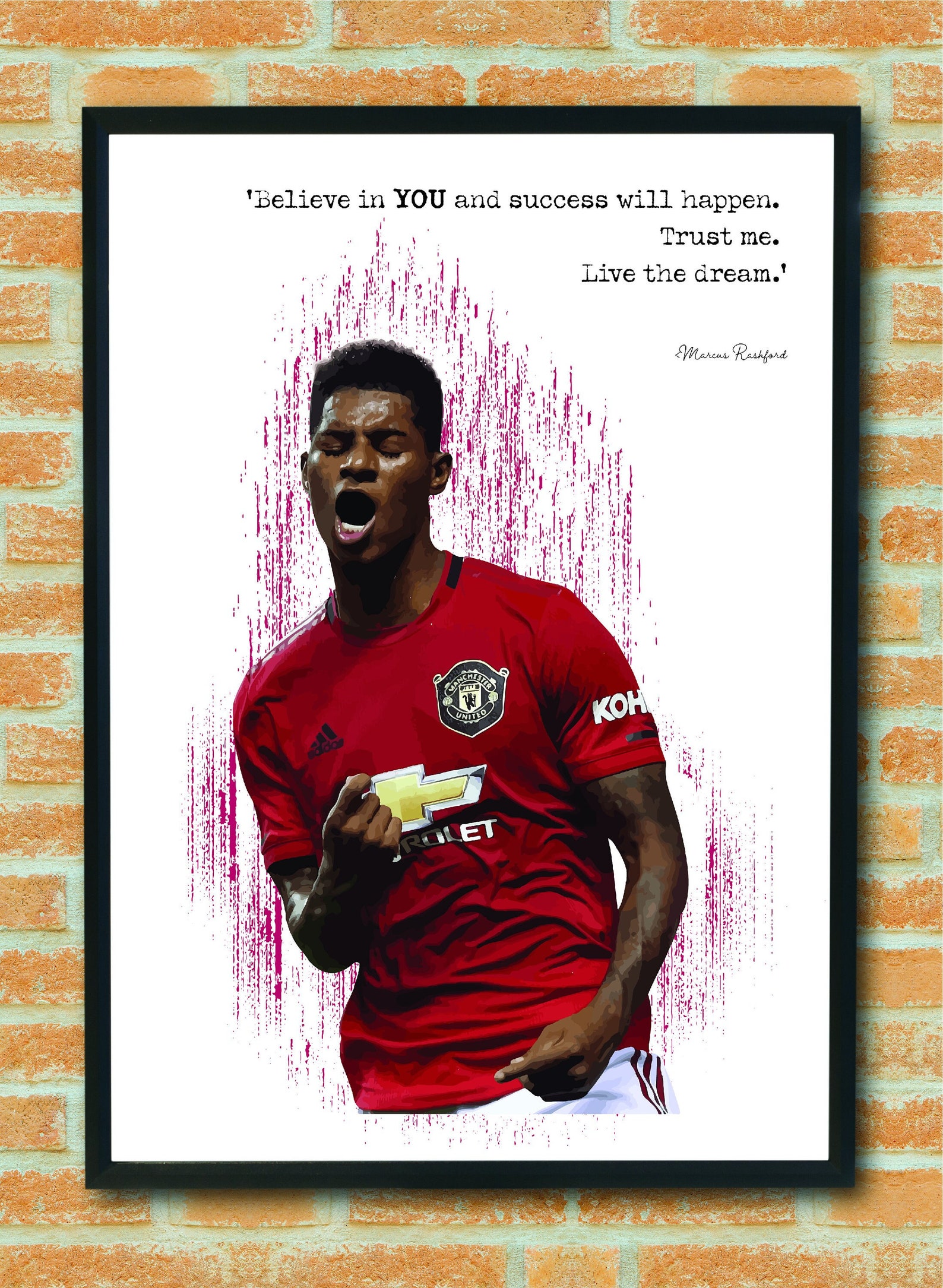 Buy Marcus Rashford Soccer DIGITAL Printable Poster Online in India - Etsy