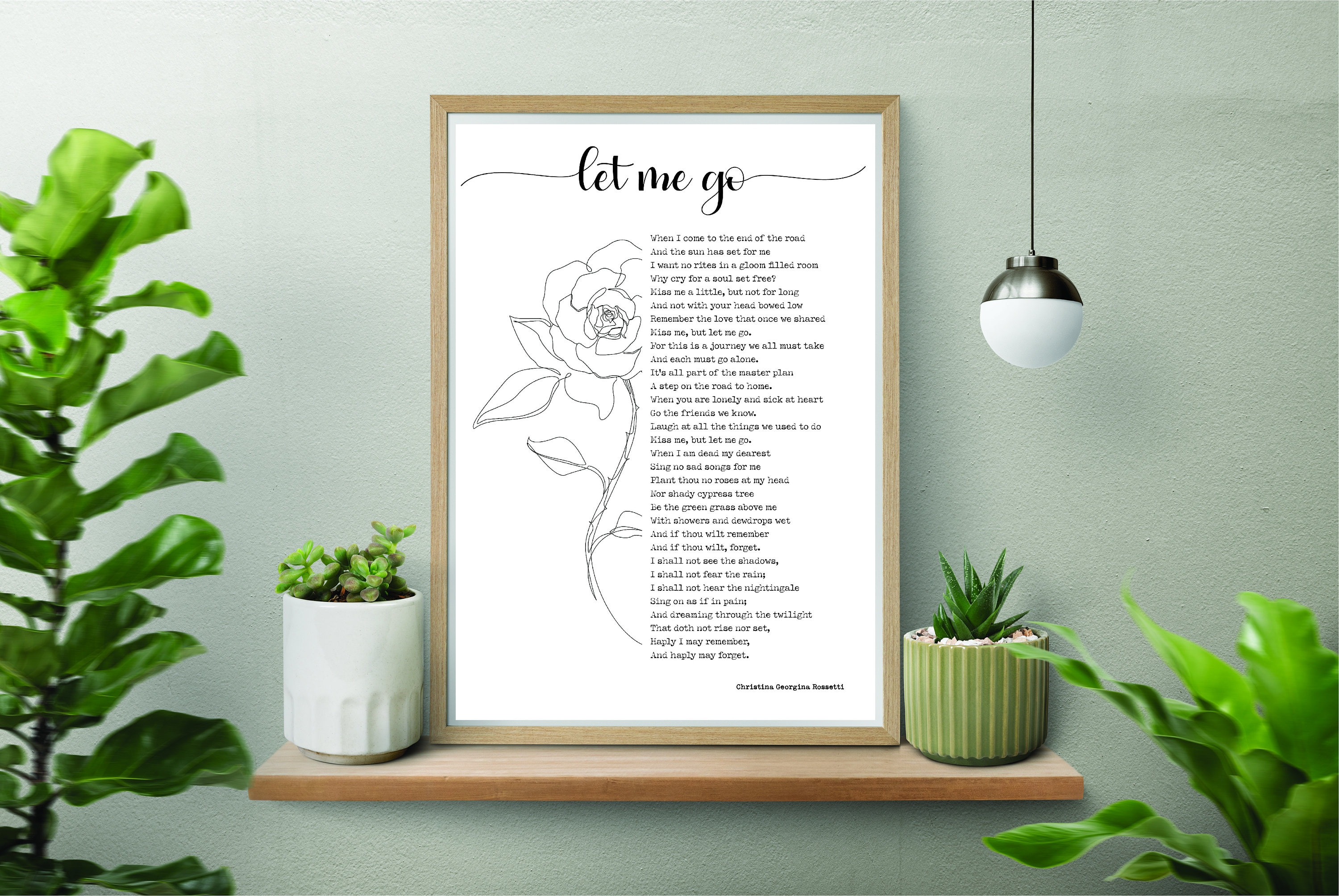 Let Me Go Poem Christina Rossetti Miss Me but Let Me Go - Etsy Let Me Go Poem Christina Rossetti Miss Me but Let Me Go - Etsy