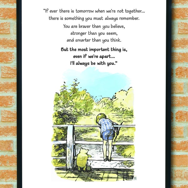 Aa Milne Quote Download - Etsy