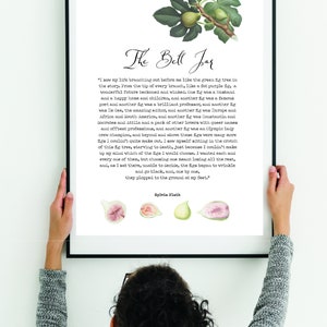 Sylvia Plath, the Bell Jar Quote, the Fig Tree, Digital Download, Book ...