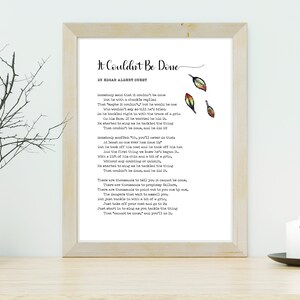 It Couldn't Be Done Edgar Albert Guest Poetry Poster Print Motivational ...