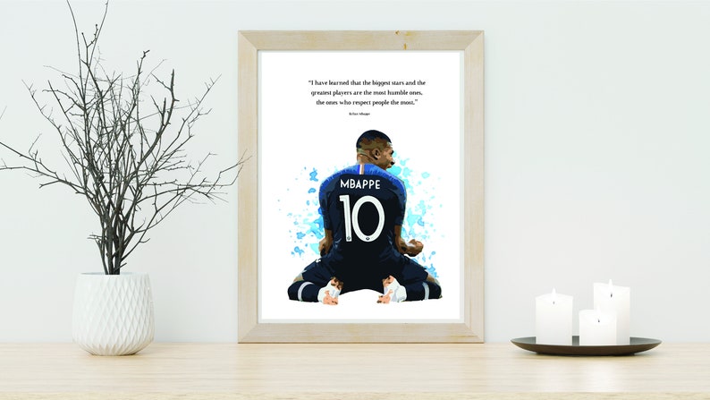 Mbappe Football World Cup Printable Poster - Etsy