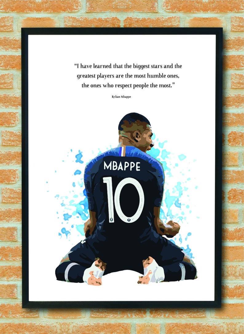 Mbappe Football World Cup Printable Poster - Etsy