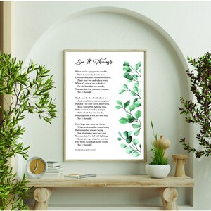 See It Through by Edgar Albert Guest Poetry Printable Poster ...