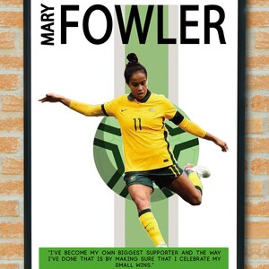 Mary Fowler Soccer Player, Printable Poster, Motivational Quote, Soccer ...