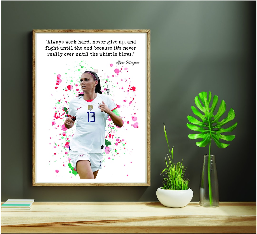 Alex Morgan USA Print, Alex Morgan Poster, Female Soccer Print, Morgan ...