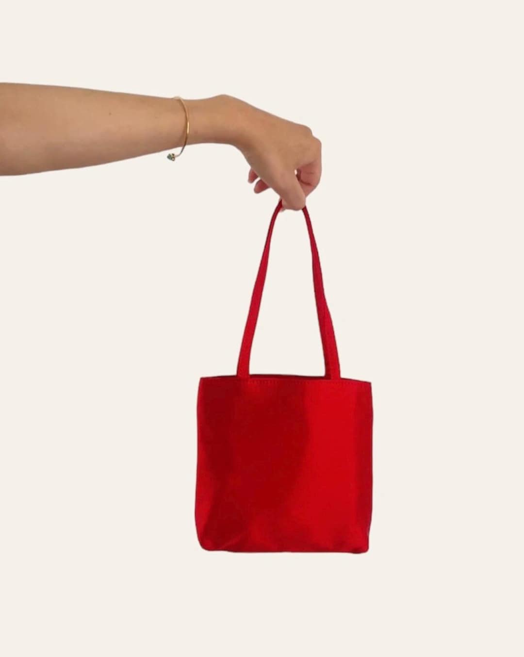 Retro Mini Silk Bag Red Vintage Handbag - Etsy