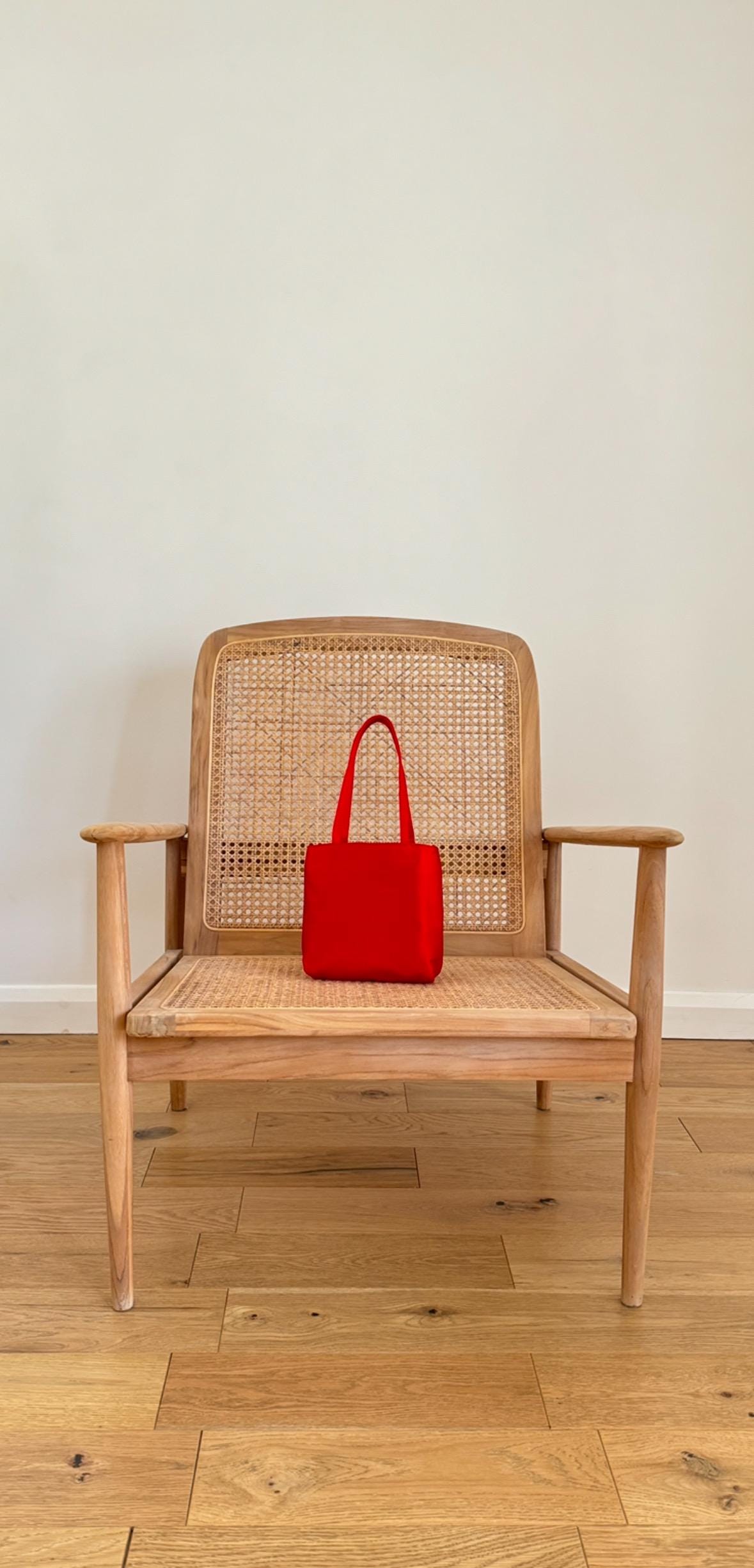 Retro Mini Silk Bag Red Vintage Handbag - Etsy