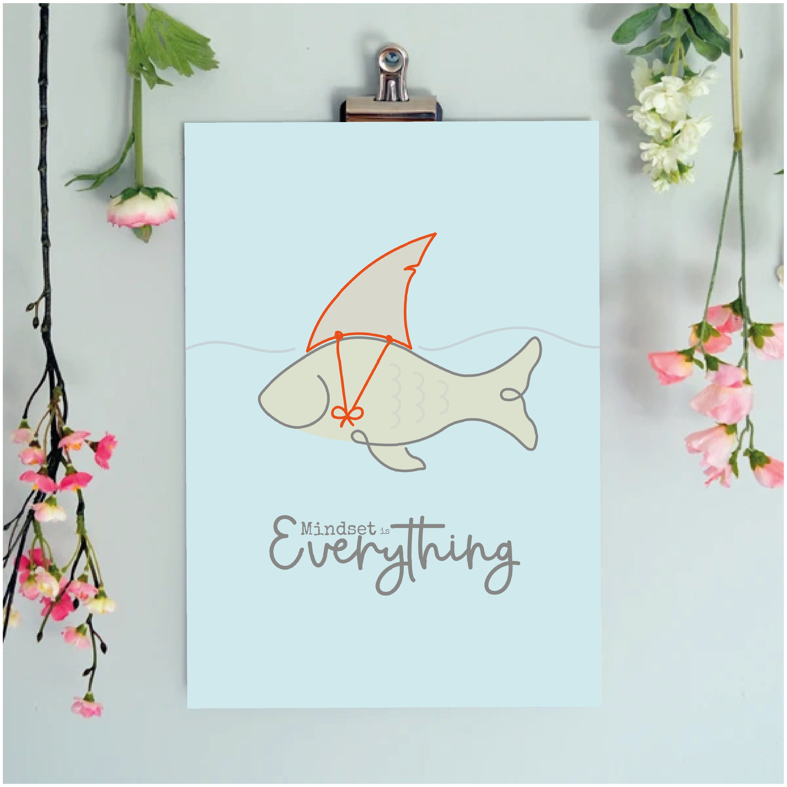 Mindset is Everything, Goldfish, Shark - Motivational, Well Being ...