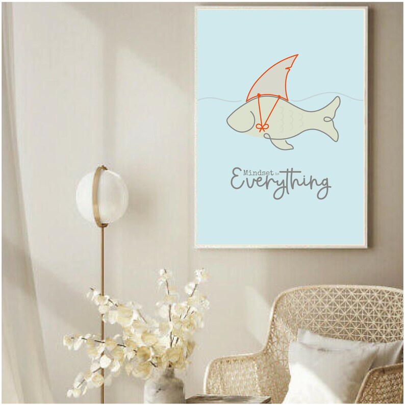 Mindset is Everything, Goldfish, Shark Motivational, Well Being ...